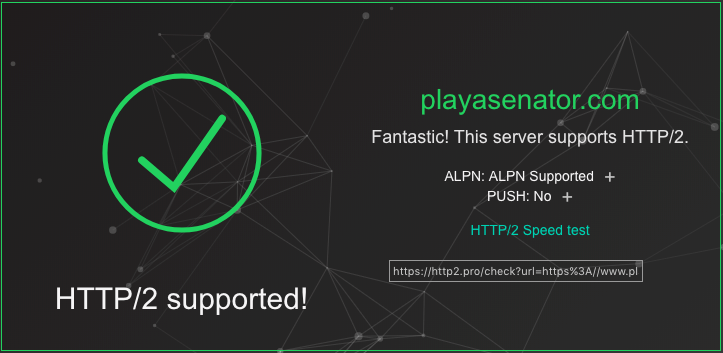Security (https) and performance (http2), essential for direct sales